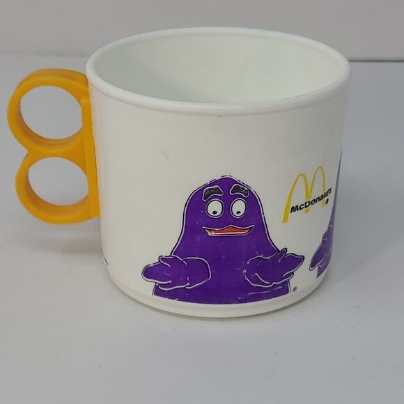 McDonald's | Other | Vintage 8s Mcdonalds Grimace Mug Plastic Cup ...